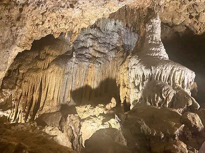 Explore the breathtaking limestone formations and ancient stalactites found within this magical underground world.