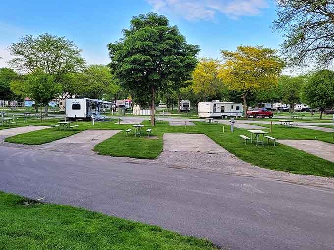 RV camping with a Bavarian backdrop, where your home on wheels gets a European vacation without crossing an ocean.