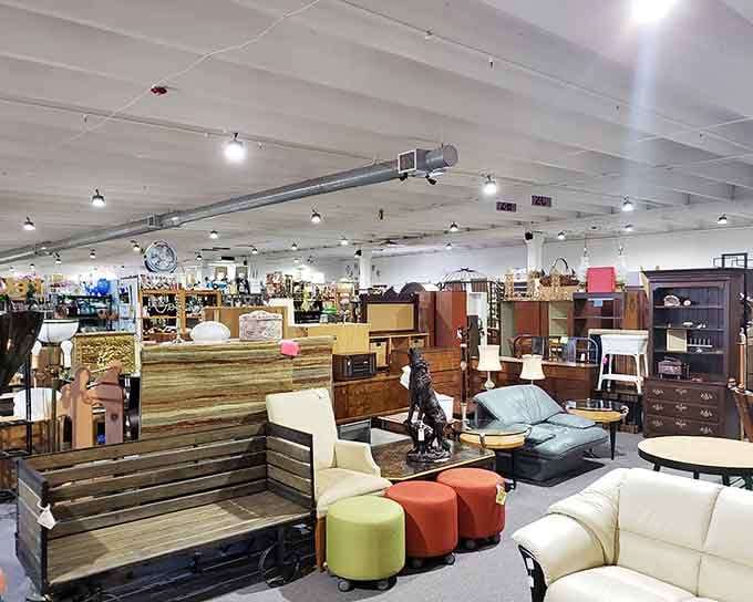 Furniture heaven stretches before you with pieces that have more stories than your chatty neighbor.