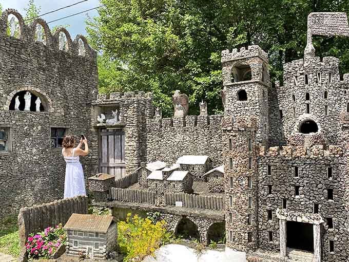 A visitor captures the moment because some things are too delightfully bizarre not to photograph for posterity and Instagram.