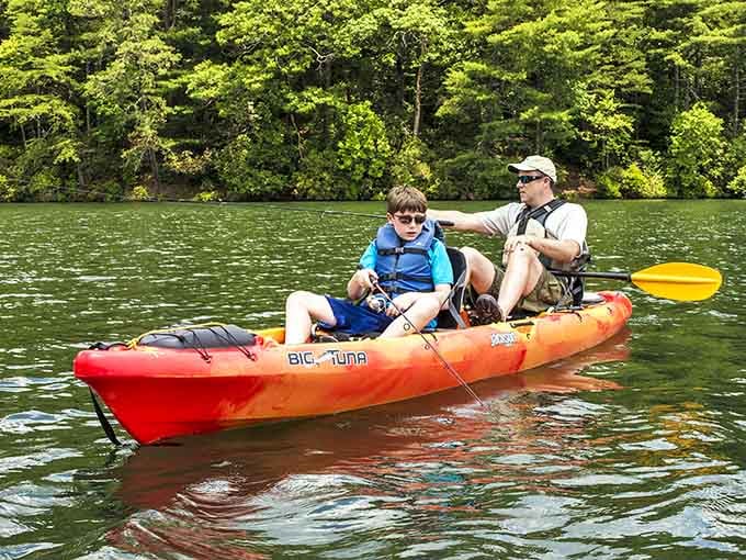 Father-son kayaking trips create memories that'll outlast any video game high score by several decades and counting.