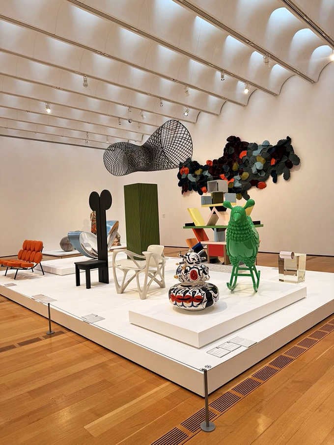 Contemporary art that makes you stop, stare, and wonder if your furniture at home is feeling inadequate.