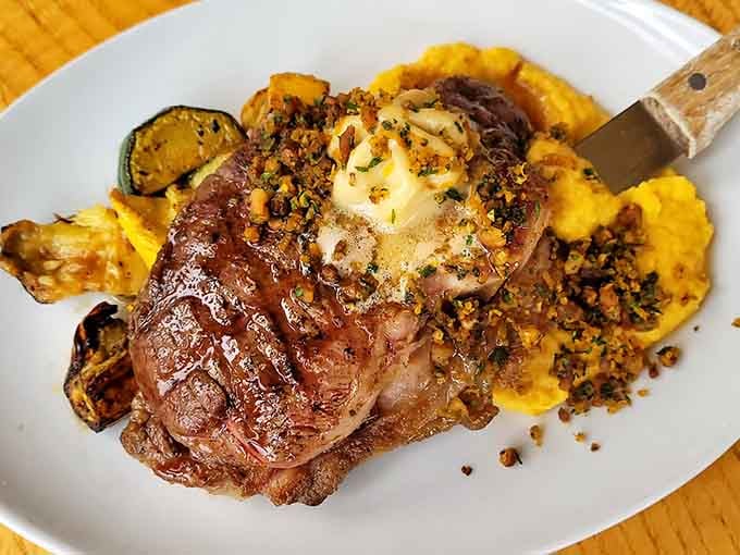 This perfectly seared steak with compound butter proves landlocked Pennsylvania knows its way around premium beef.