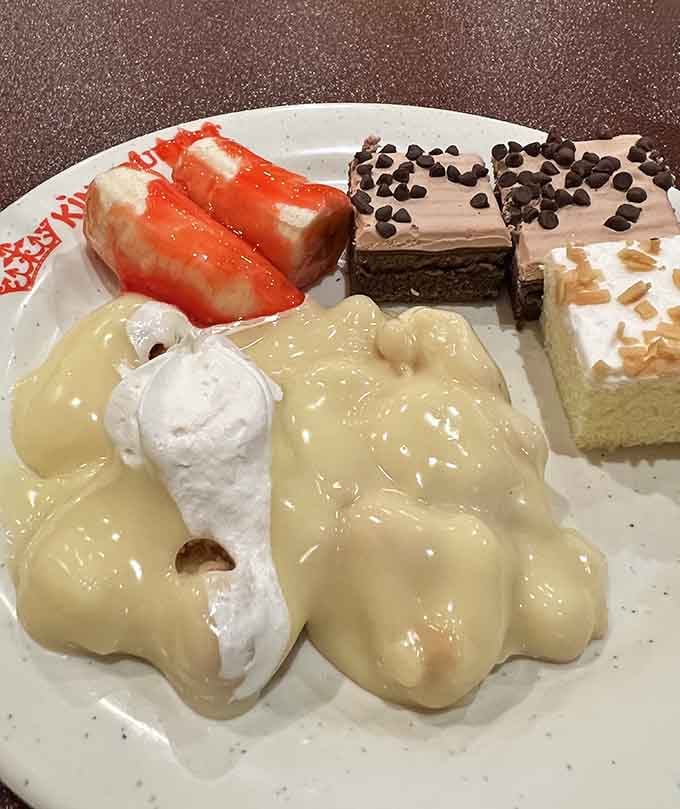 When your dessert plate looks like an art installation, you know you've entered the danger zone beautifully.