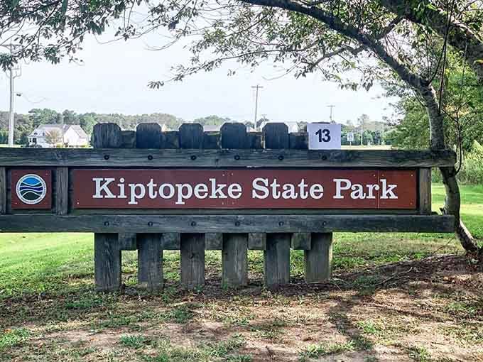 When you see this sign, you know you've arrived at Virginia's most underrated waterfront paradise.