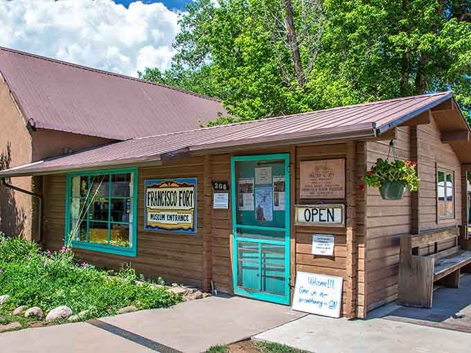 The Francisco Fort Museum entrance looks modest, but inside you'll find stories that shaped the entire valley.