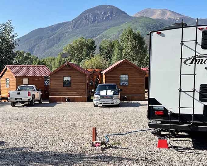 Those mountain peaks in the background make even the most luxurious city hotel seem like it's missing something important.