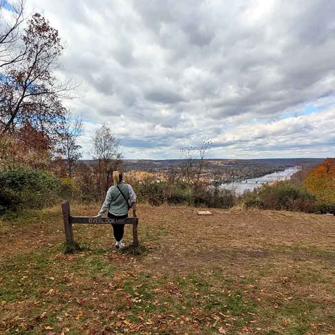 Goat Hill Overlook rewards your climb with sweeping river valley views that make every huffing step worthwhile.