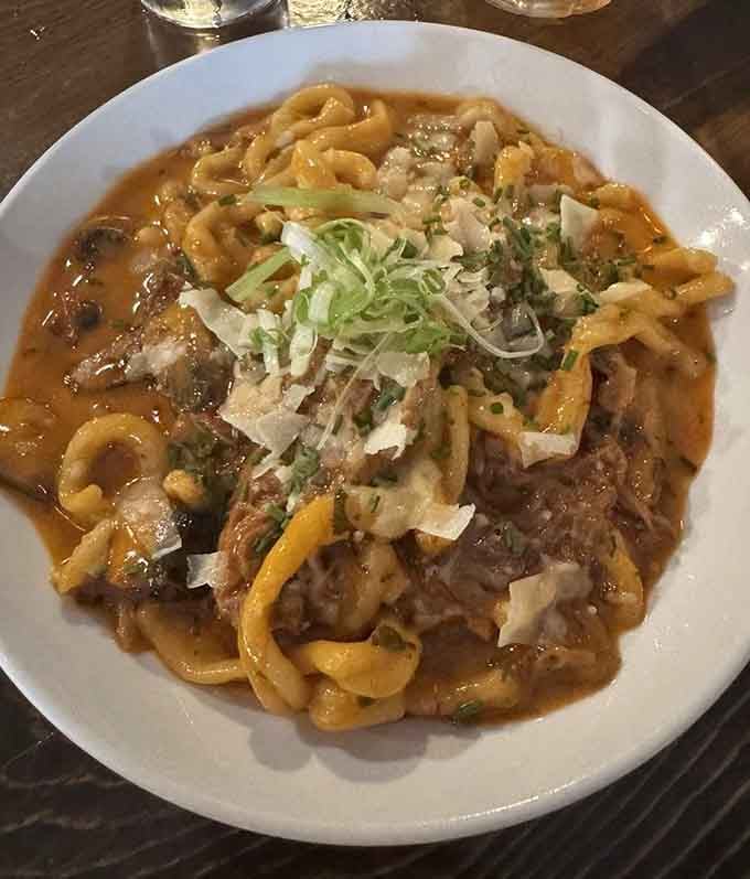 Bronze die pressed pasta catches sauce like a catcher's mitt, delivering flavor in every perfectly twirled forkful of this beauty.