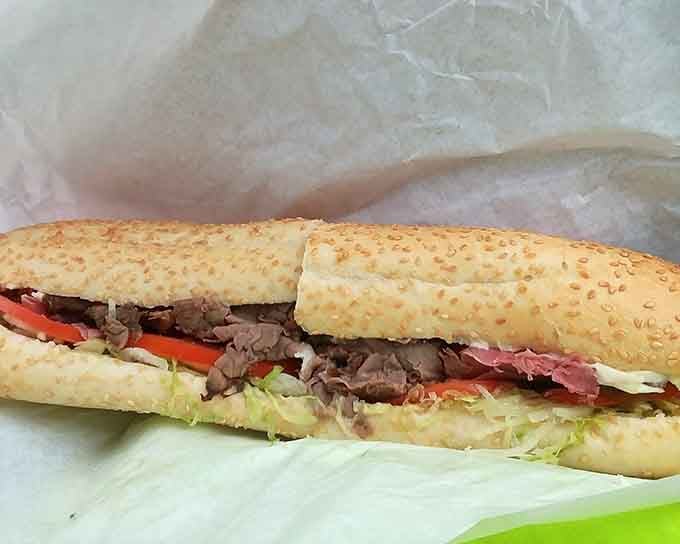 That steak sandwich on sesame bread looks like it could solve most of life's problems, or at least lunch.