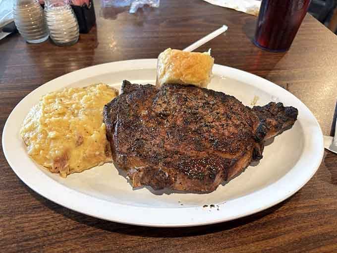 That perfectly seared ribeye with its beautiful crust could make a food critic weep tears of pure, unadulterated joy.