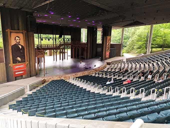 The Lincoln Amphitheater proves Indiana does outdoor theater right, where history meets entertainment under the trees.