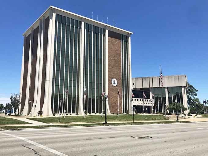 Lorain City Hall's modern architecture shows this town is looking forward while keeping housing costs refreshingly reasonable.