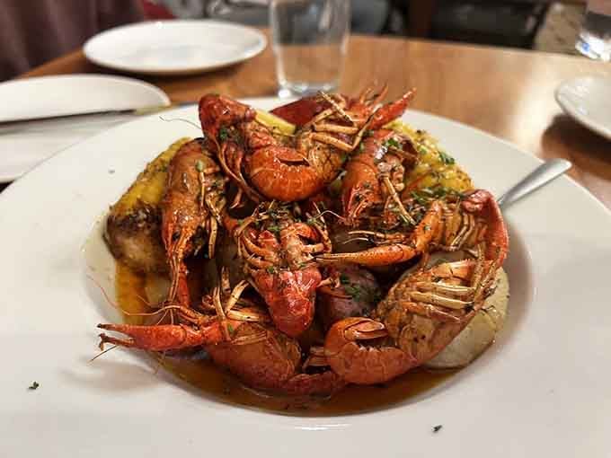 A mountain of crawfish that would make any Louisiana native nod in approval and reach for extra napkins.