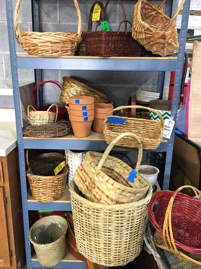 Woven baskets and terra cotta pots prove that sometimes the container is just as exciting as the treasure.