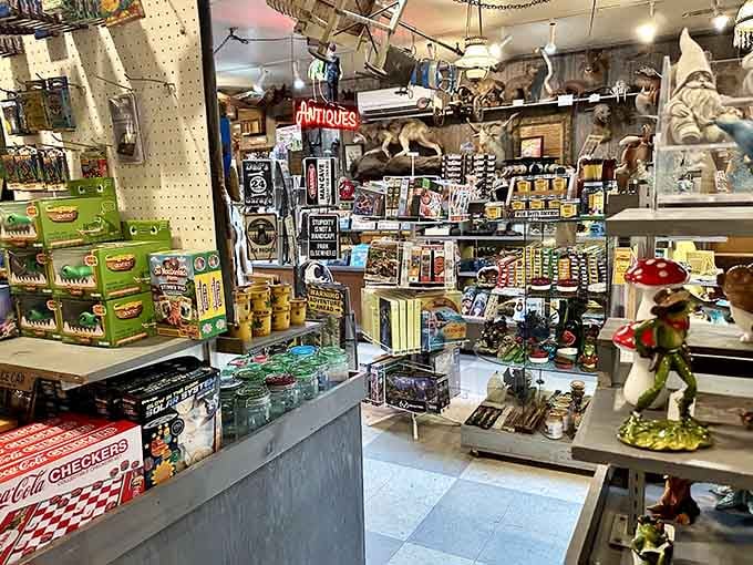 Inside, every surface tells a story, and most of those stories involve things you never knew existed in one place.