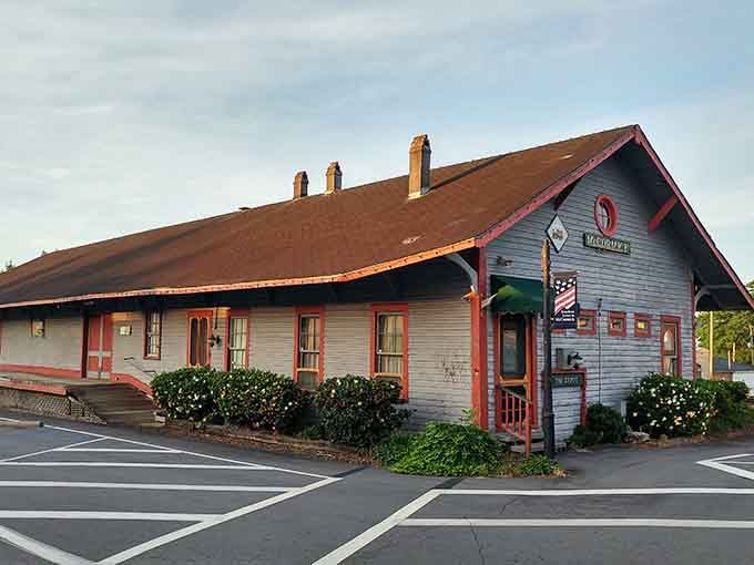 This old train station stands as a charming reminder of McCormick's connection to a bygone era.