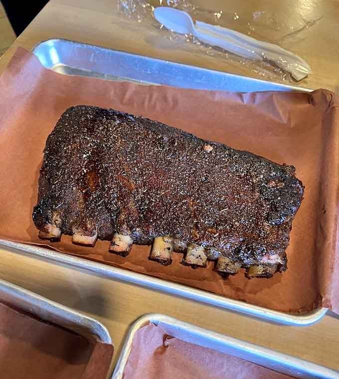 Behold the rack that launched a thousand napkins, sporting a bark so beautiful it deserves its own gallery.