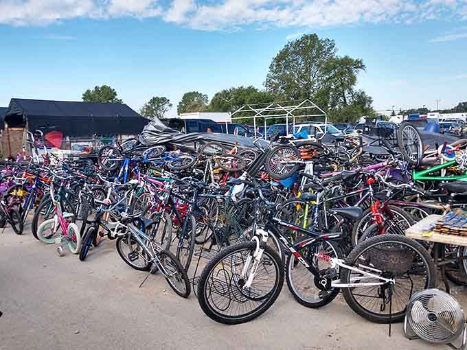 This bicycle collection could outfit an entire neighborhood, offering two-wheeled freedom without the department store markup that makes you wince.