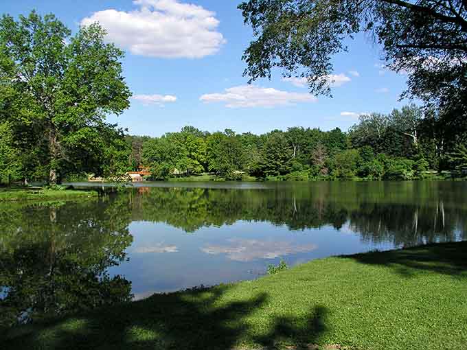 This tranquil lake reflects the kind of natural beauty that makes you wonder why anyone bothers with screensavers anymore.