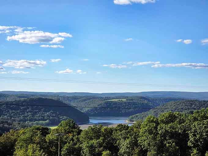 The Youghiogheny Overlook proves that some views are worth pulling over for, even if you're running late.