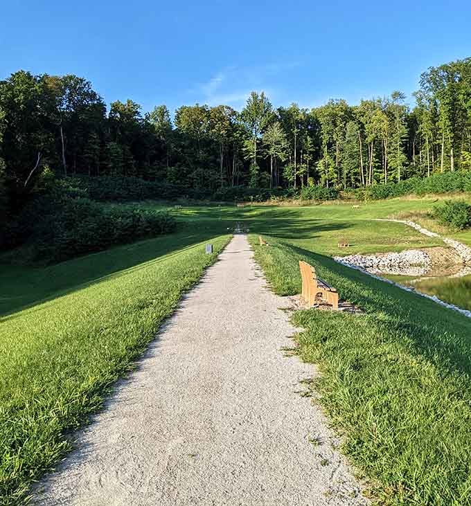 This peaceful path leads somewhere wonderful, and there's not a single crowd in sight to ruin it.