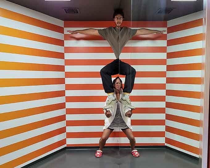 Two people, one photo, and suddenly you're questioning if you understand how bodies work at all anymore.