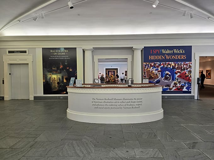 Step inside where thoughtfully designed galleries create intimate conversations between you and Rockwell's iconic Saturday Evening Post covers.