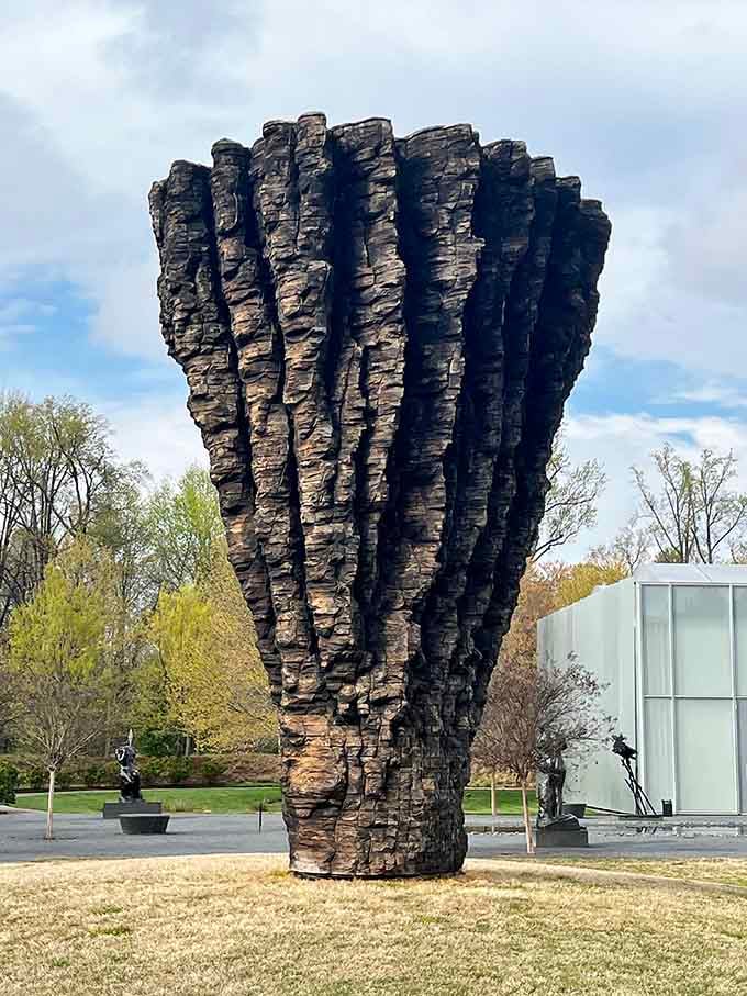 This massive sculpture looks like it was carved by someone who really understood the power of making a bold statement.