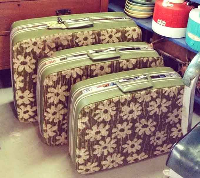 Vintage luggage that's survived more adventures than most of us, now ready for its next journey home.
