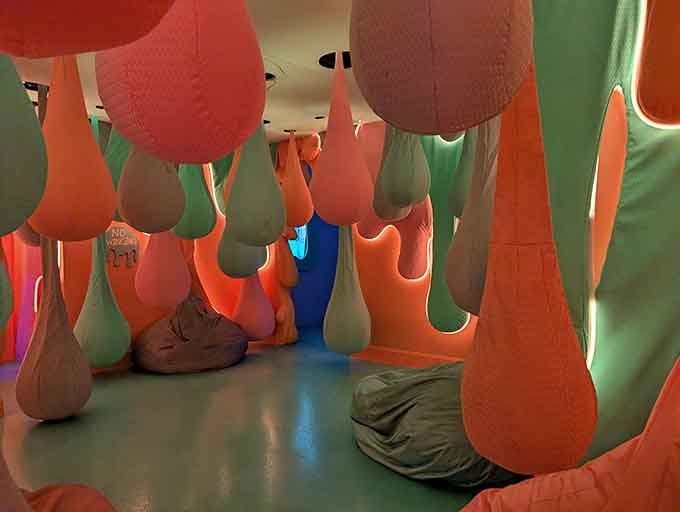 Giant teardrops that look like they fell from a very colorful, very confused sky.