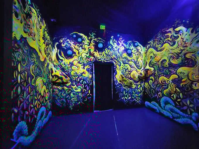 Psychedelic murals explode across the walls like your favorite album cover came spectacularly to life.