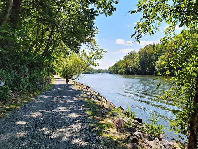 The Schuylkill River Trail offers miles of peaceful walking where steel workers once punched the clock.