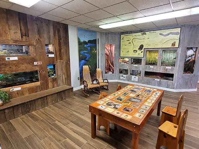 Interactive displays transform ecological facts into engaging stories that even your phone can't compete with for attention.