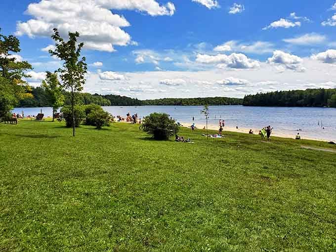 Summer days here look like a Norman Rockwell painting came to life, complete with families actually enjoying each other's company.