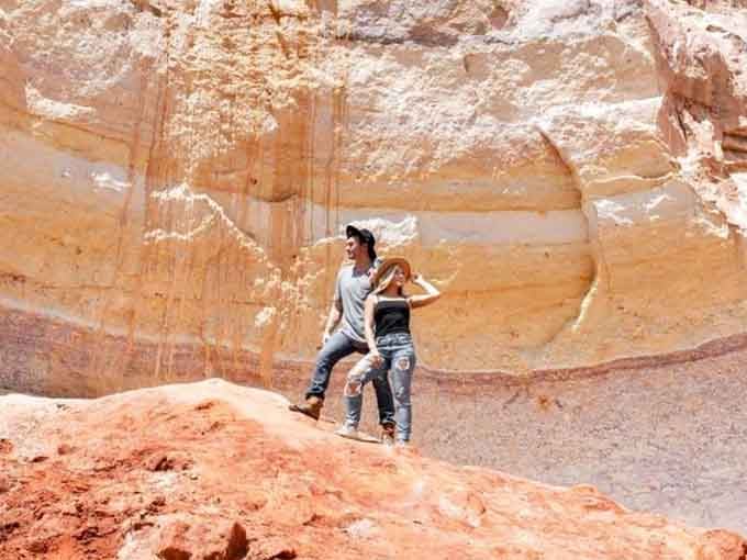 Standing among these layered walls feels like being inside a giant layer cake that took 150 years to bake.
