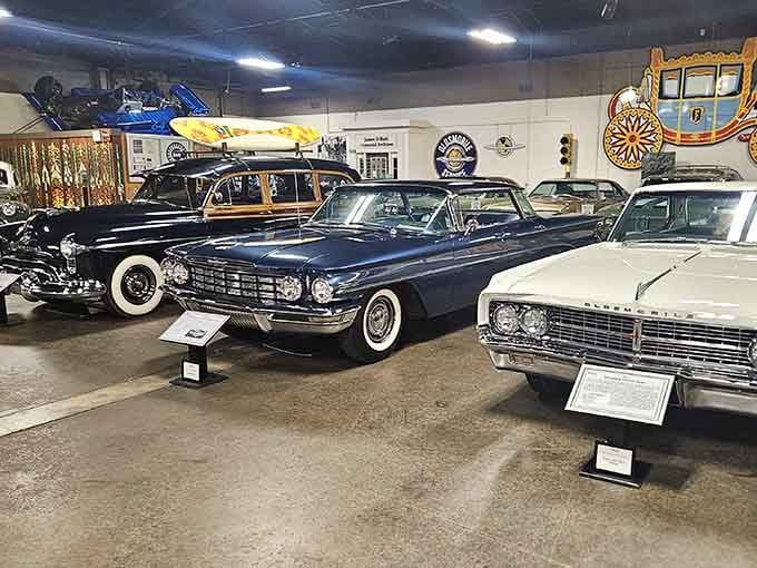 Sleek lines and gleaming paint jobs that make modern cars look like they're trying way too hard.