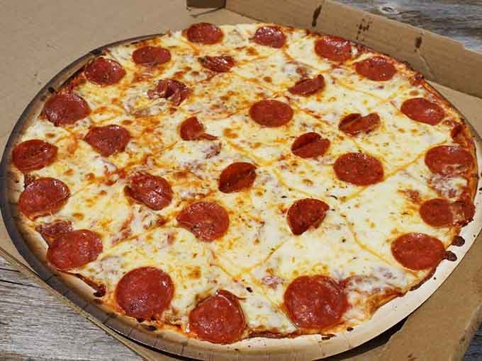 When a cheese company makes pizza, you know that golden, bubbly mozzarella is the real deal from their own production.