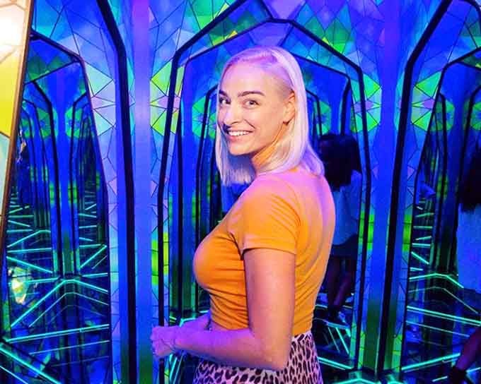 Infinite reflections turn one person into an army, which is either amazing or your worst nightmare.