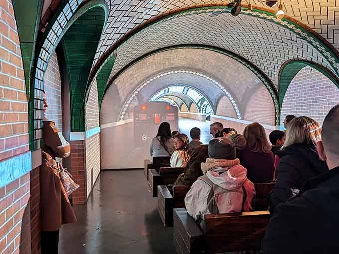 Step into a subway car that'll take you through time without the usual delays or mysterious puddles.