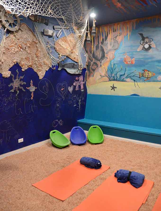 Royal Salt Cave & Spa's ocean-themed kids' area proves relaxation isn't just for adults who've earned it through decades of stress.