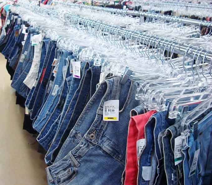 Denim for days, because apparently everyone in Massachusetts decided to Marie Kondo their closets simultaneously and we're all benefiting.