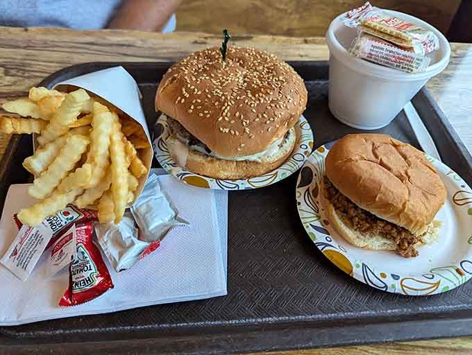 Sesame seed buns and perfectly stacked burgers prove that some classics don't need a makeover to shine bright.