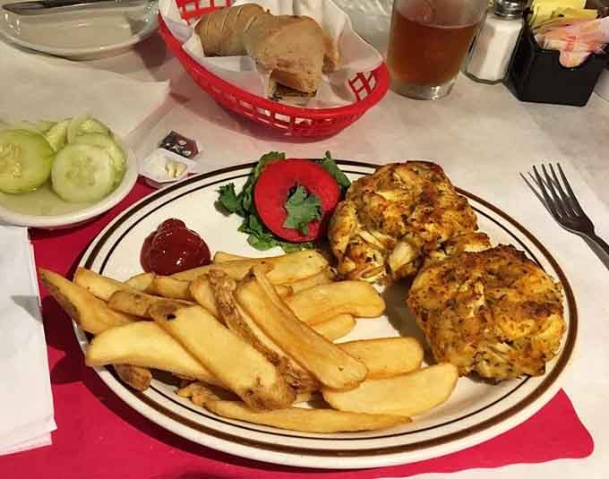 Golden, crispy perfection meets tender crab meat in what might be Maryland's most honest love letter.