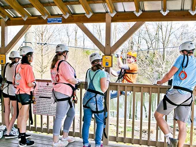 The pre-flight briefing where nervous excitement meets professional reassurance and everyone pretends they're totally calm.