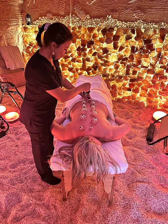 Cupping therapy in a salt cave feels like the wellness equivalent of a choose-your-own-adventure book, all healing paths.