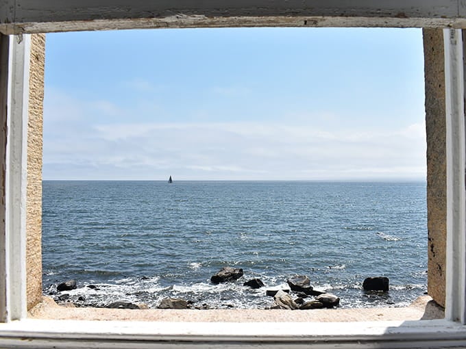 Windows frame the Sound like a living painting, reminding you why lighthouse keepers had the best office views ever.