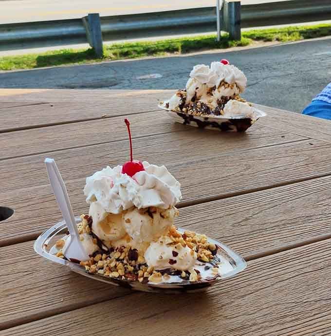 The banana split remains undefeated as the heavyweight champion of ice cream excess, and we're not complaining.