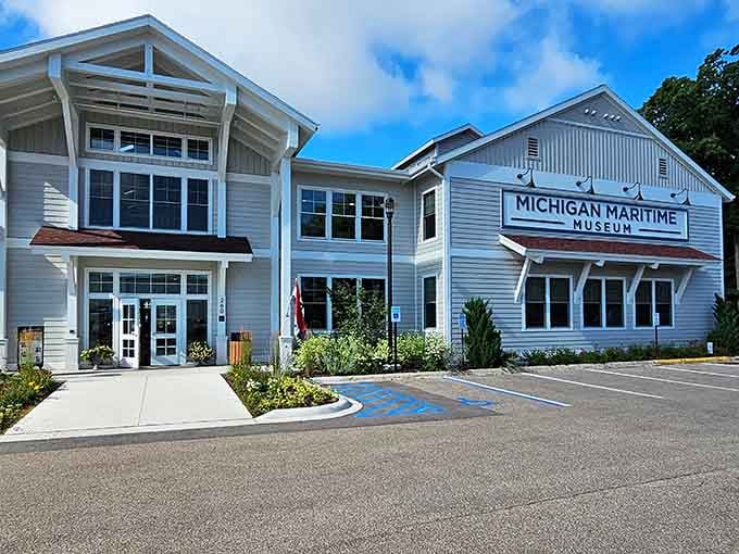 Where shipwreck stories and maritime history collide with modern architecture that actually respects its waterfront location beautifully.