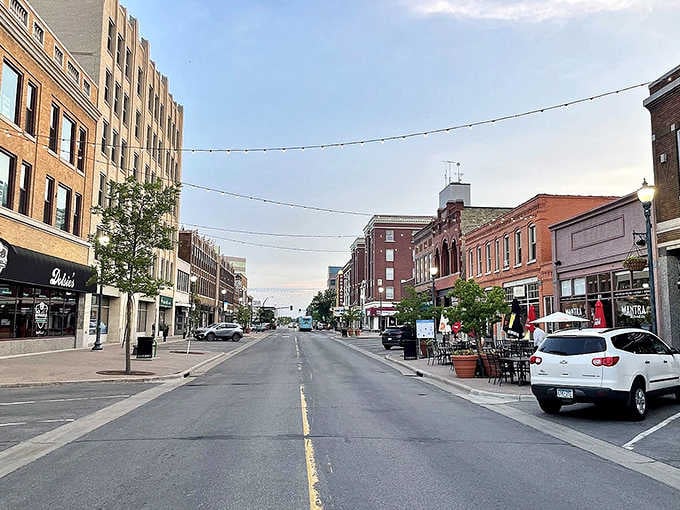 A downtown that actually wants you to visit, not just drive through on your way somewhere else.